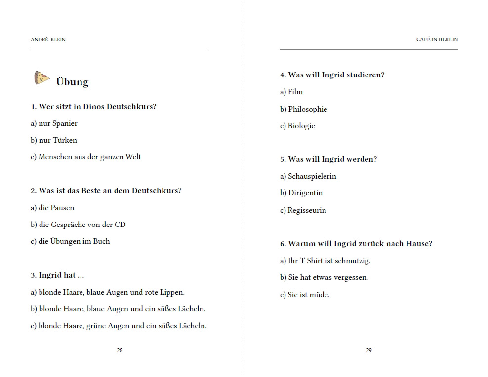 Learn German with Stories: Café in Berlin (Dino lernt Deutsch Book 1)